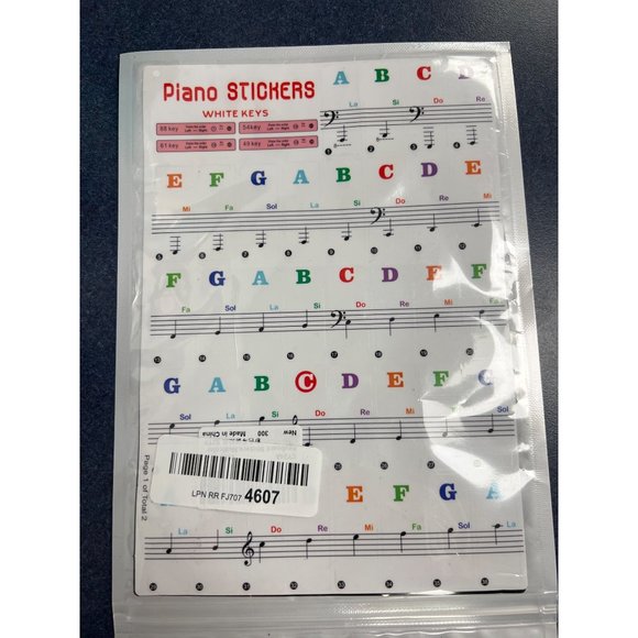 Toys | Piano Stickers For All White Keys | Poshmark